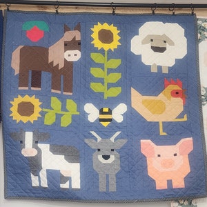 Fab Farm Quilt Pattern or Kit Options - Elizabeth Hartman Pattern ...