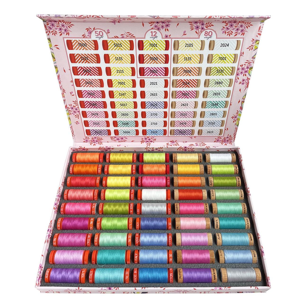 Full Moon Forest II Tula Pink - Aurifil Thread 80 Wt and 12 Wt Neon ...