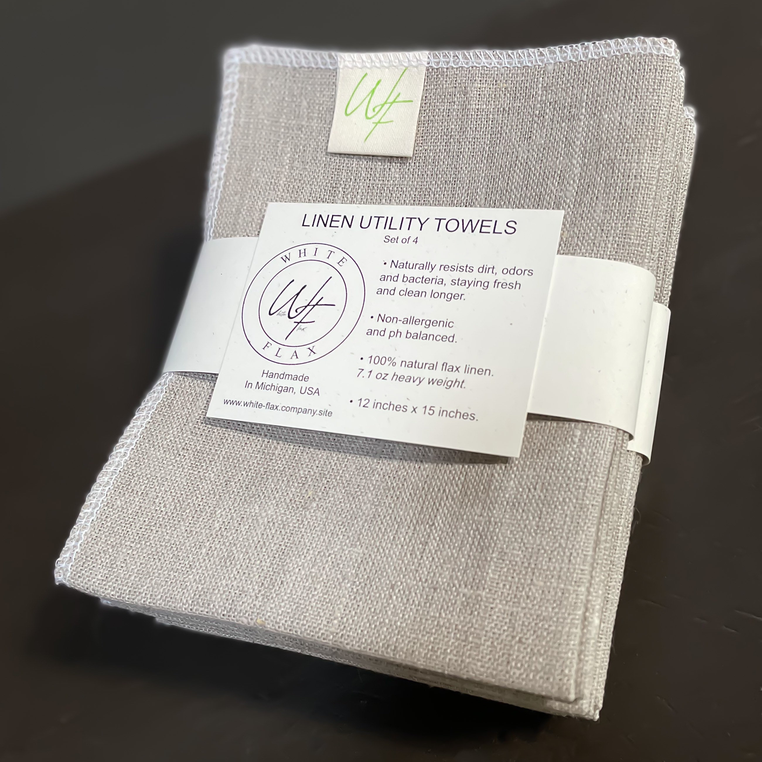 Linen Utility Cleaning Towel. 4 in a Package. 100% Natural - Etsy UK