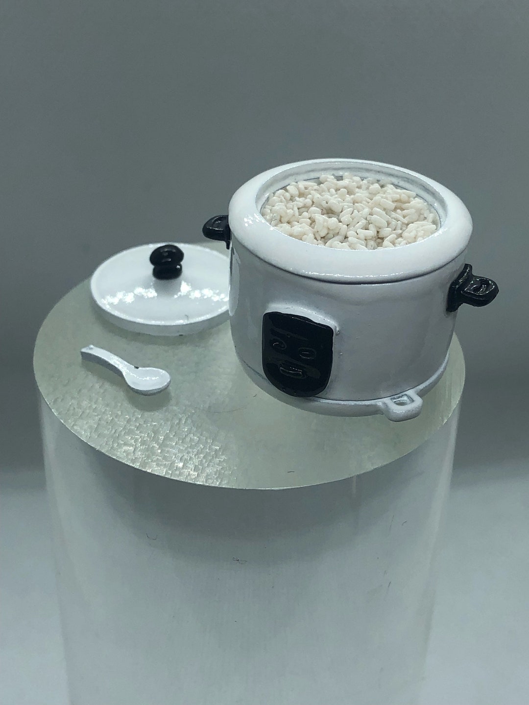 Rice Cooker Full of Rice With Paddle - Etsy