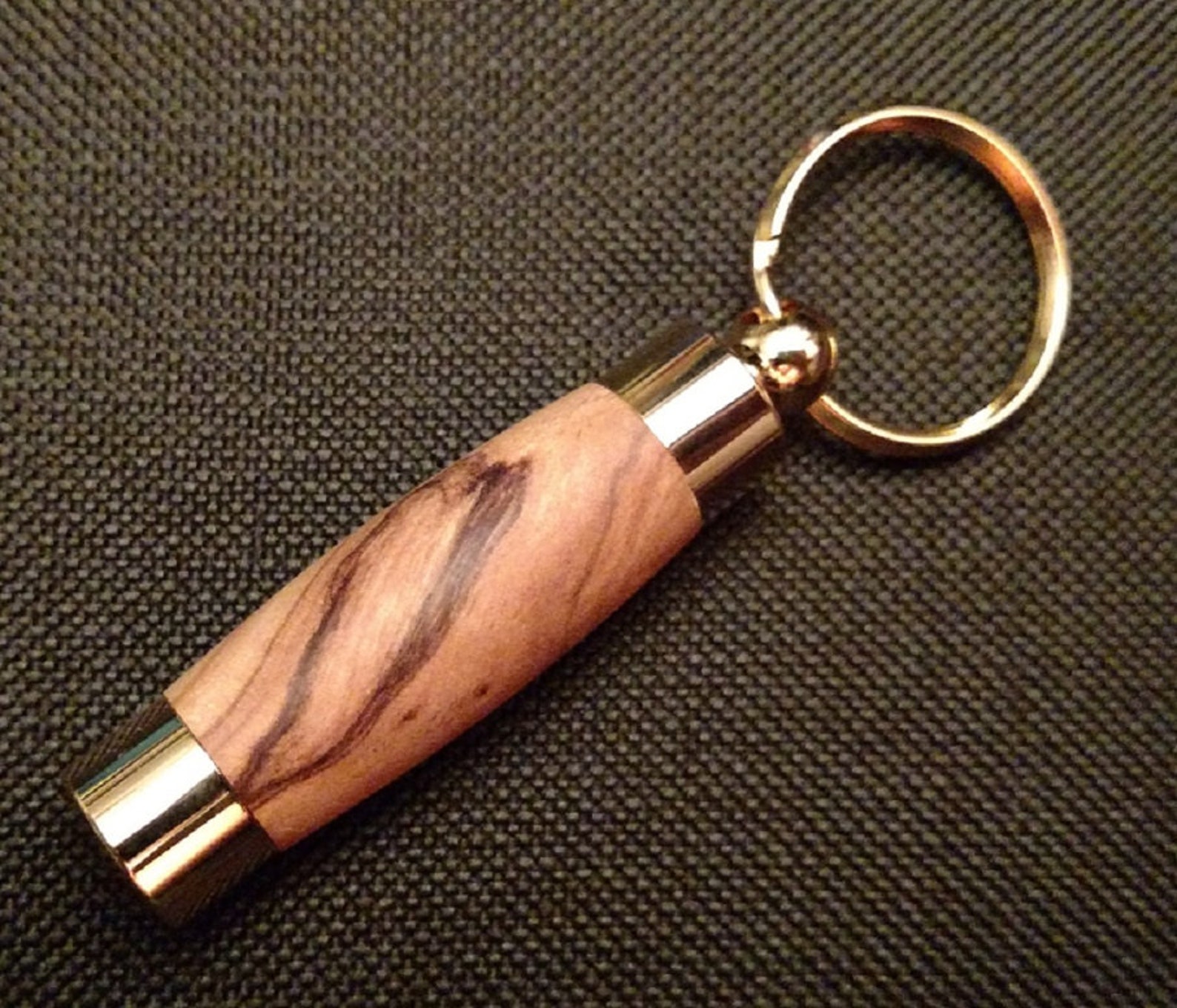 Bethlehem Wood Oil Vial Keychain for LDS Priesthood Holders With Gold ...