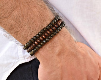 Tribal Mens Bracelet | Etsy