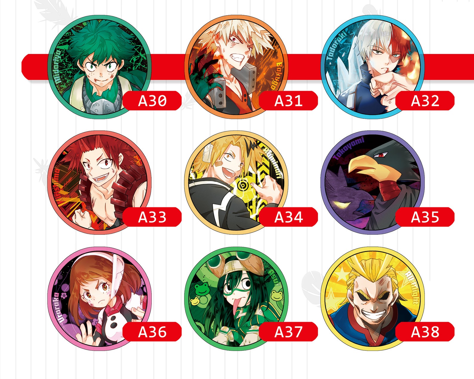 MHA Sticker Set | Etsy