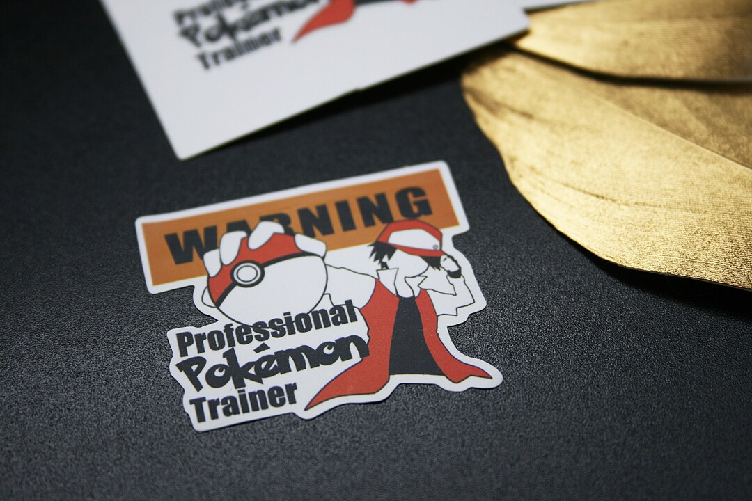 Professional Pokemon Trainer Sticker - Etsy