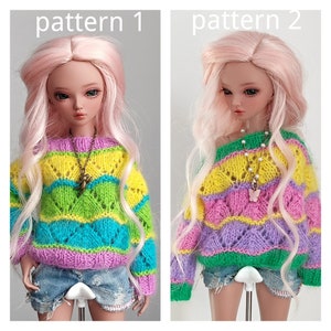 Knitted Sweater for Minifee, Slim Msd, BJD 1/4 Size, Knit Sweater for ...