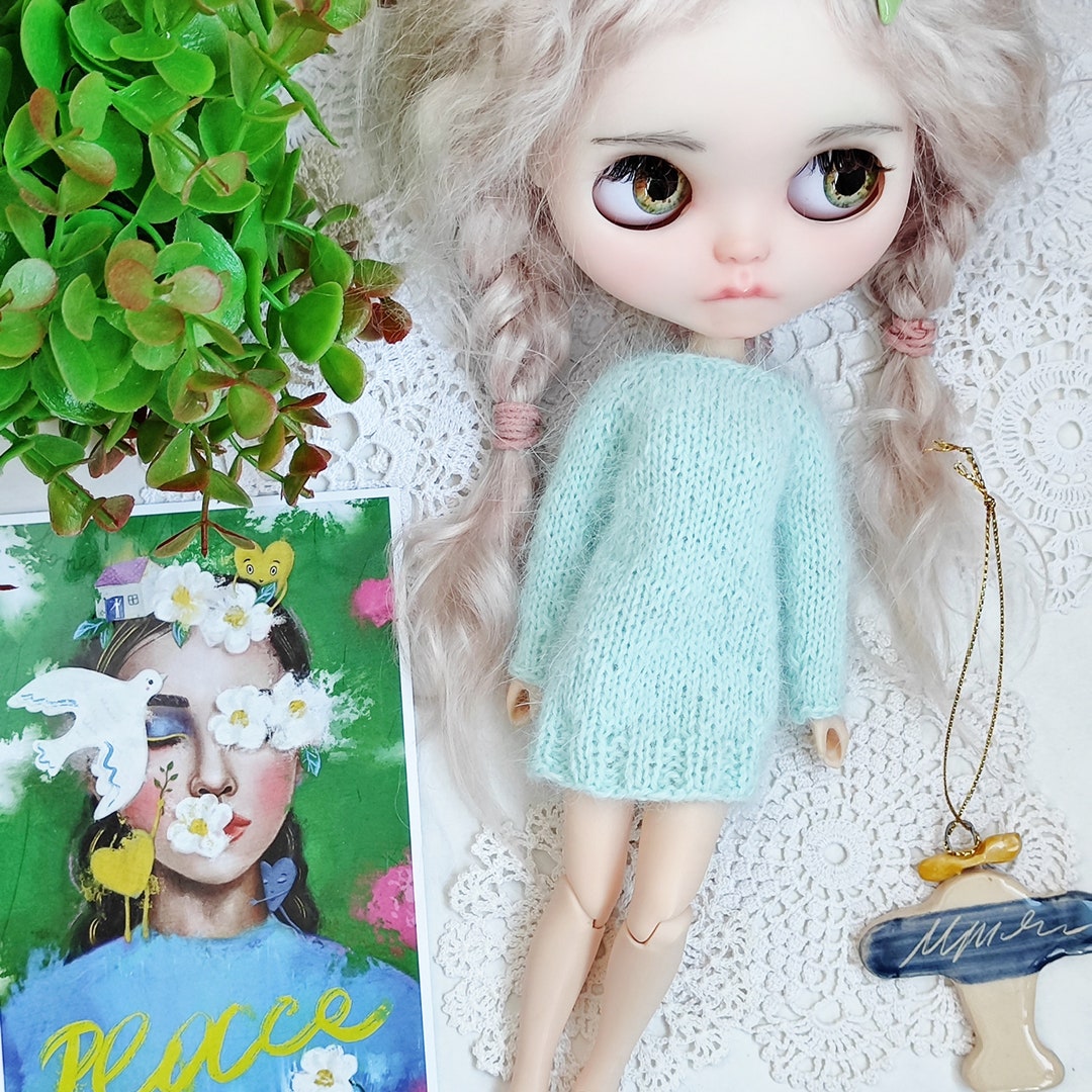 Knitted Dress for Blythe - Blythe Outfit - Clothes for the Blythe ...