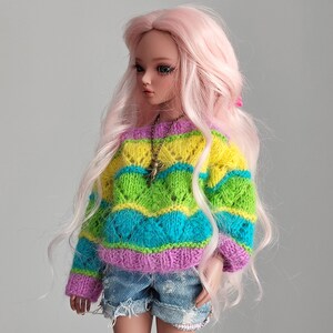 Knitted Sweater for Minifee, Slim Msd, BJD 1/4 Size, Knit Sweater for ...
