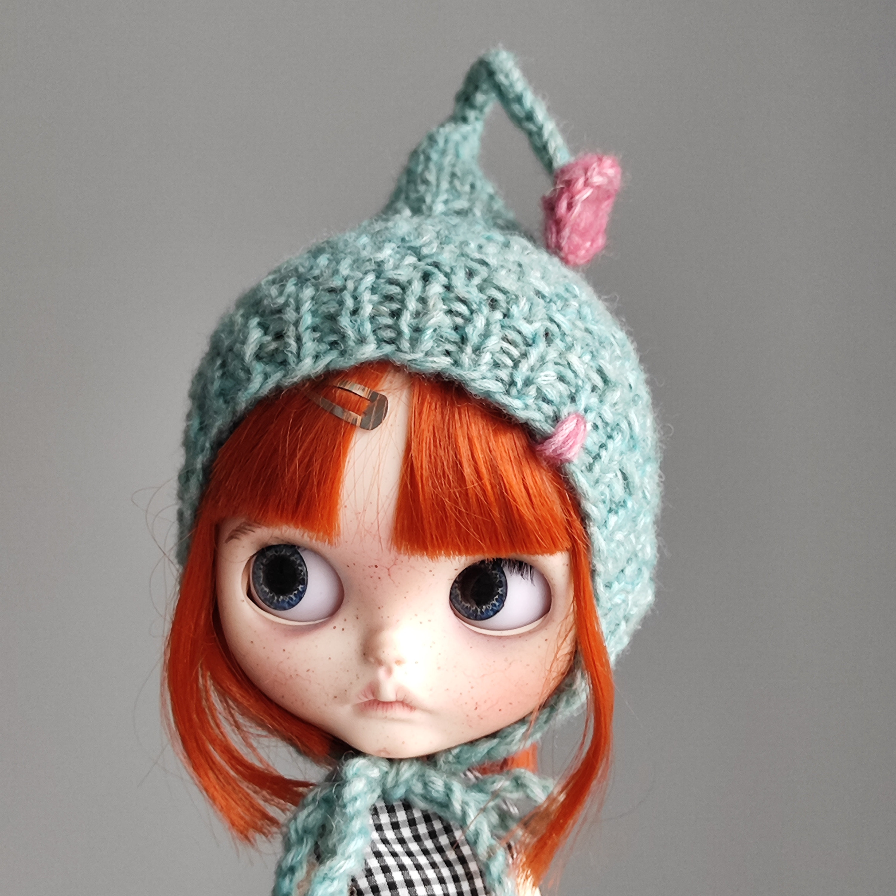 Crochet Alpaca Hat for Blythe Doll: Hand Knit Bear Helmet - Etsy