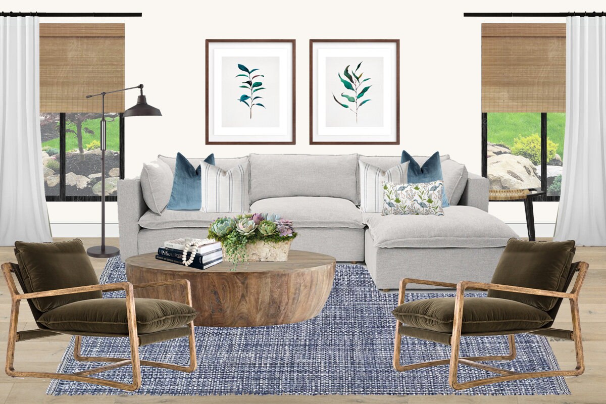 Living Room Interior Design Full-service Online Interior - Etsy