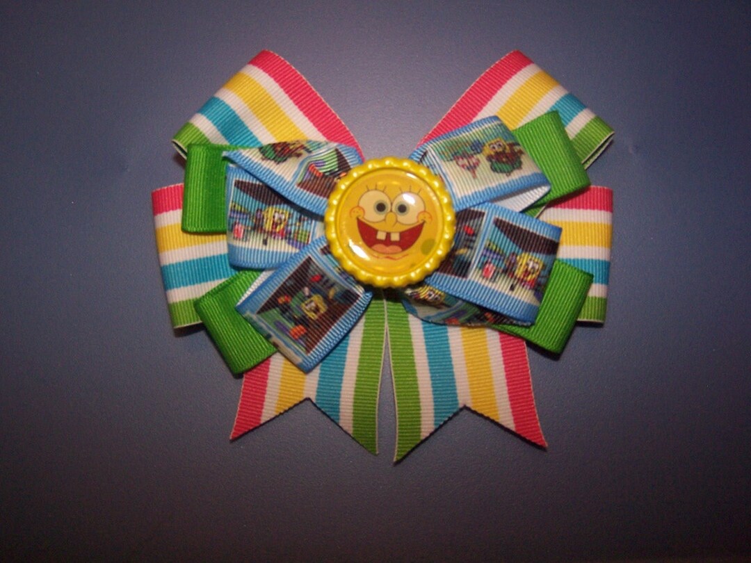 Spongebob Squarepants Hair Bow - Etsy