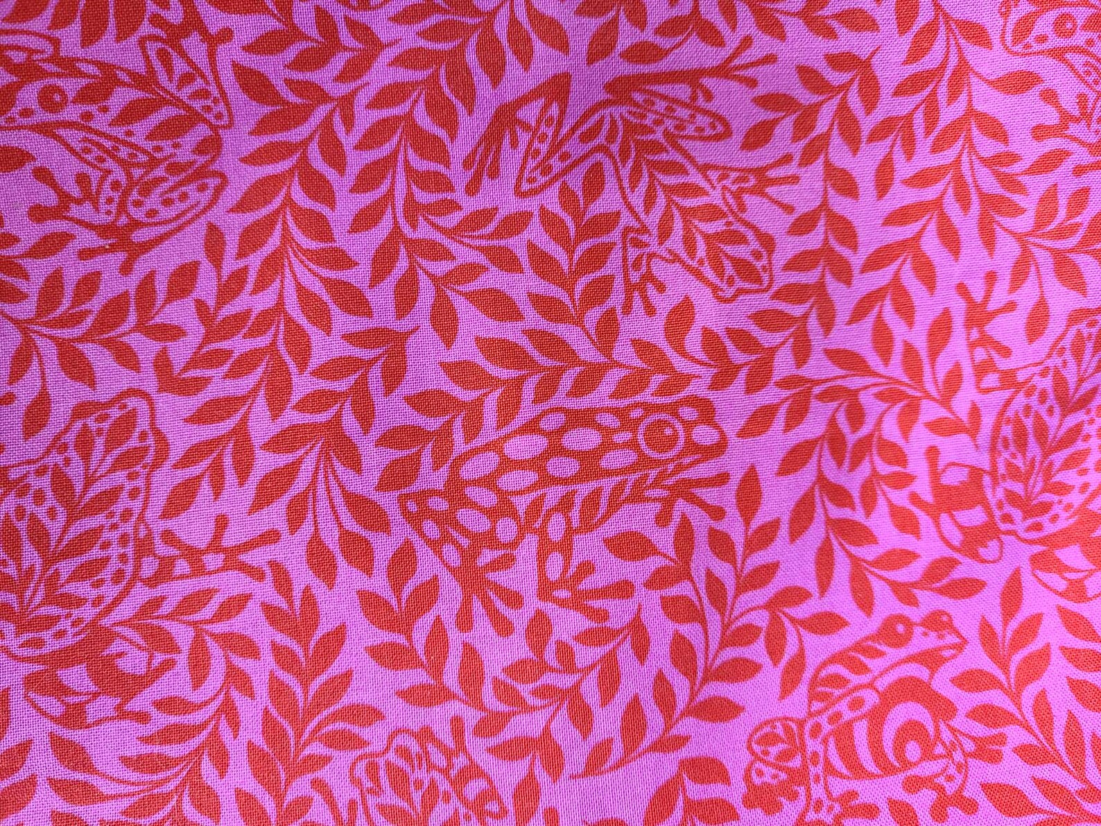 1/2 Yard Tula Pink Monkey Wrench Ribbit Frog Fabric - Etsy