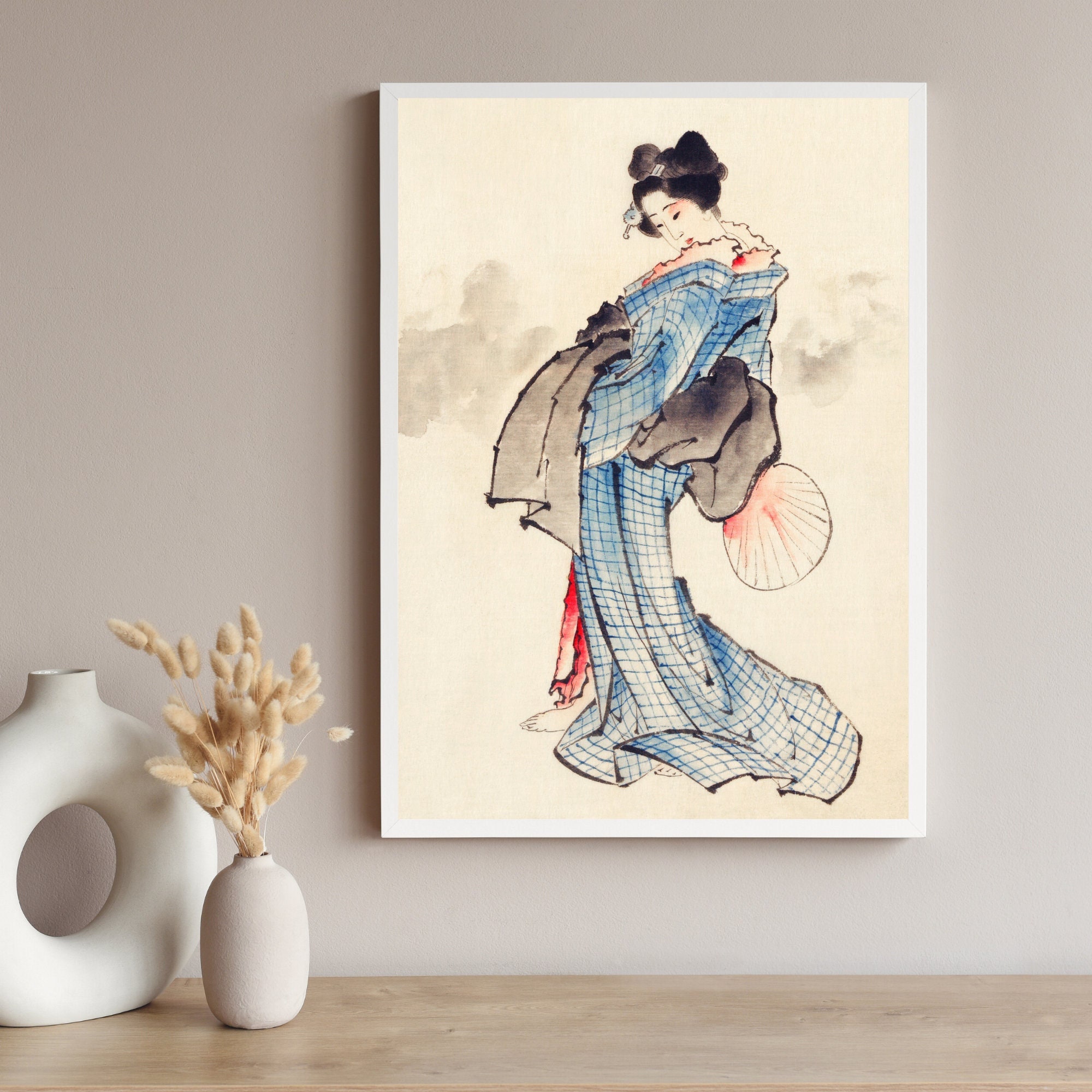 Geisha Art Geisha Print Japanese Vintage Poster Japanese Art Work ...