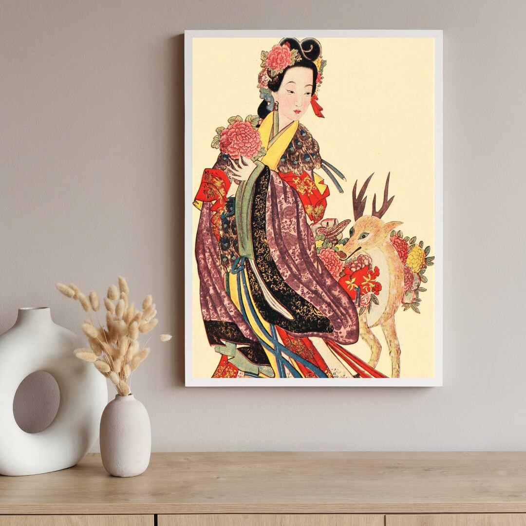 Geisha Art Geisha Print Japanese Vintage Poster Japanese Art Work ...