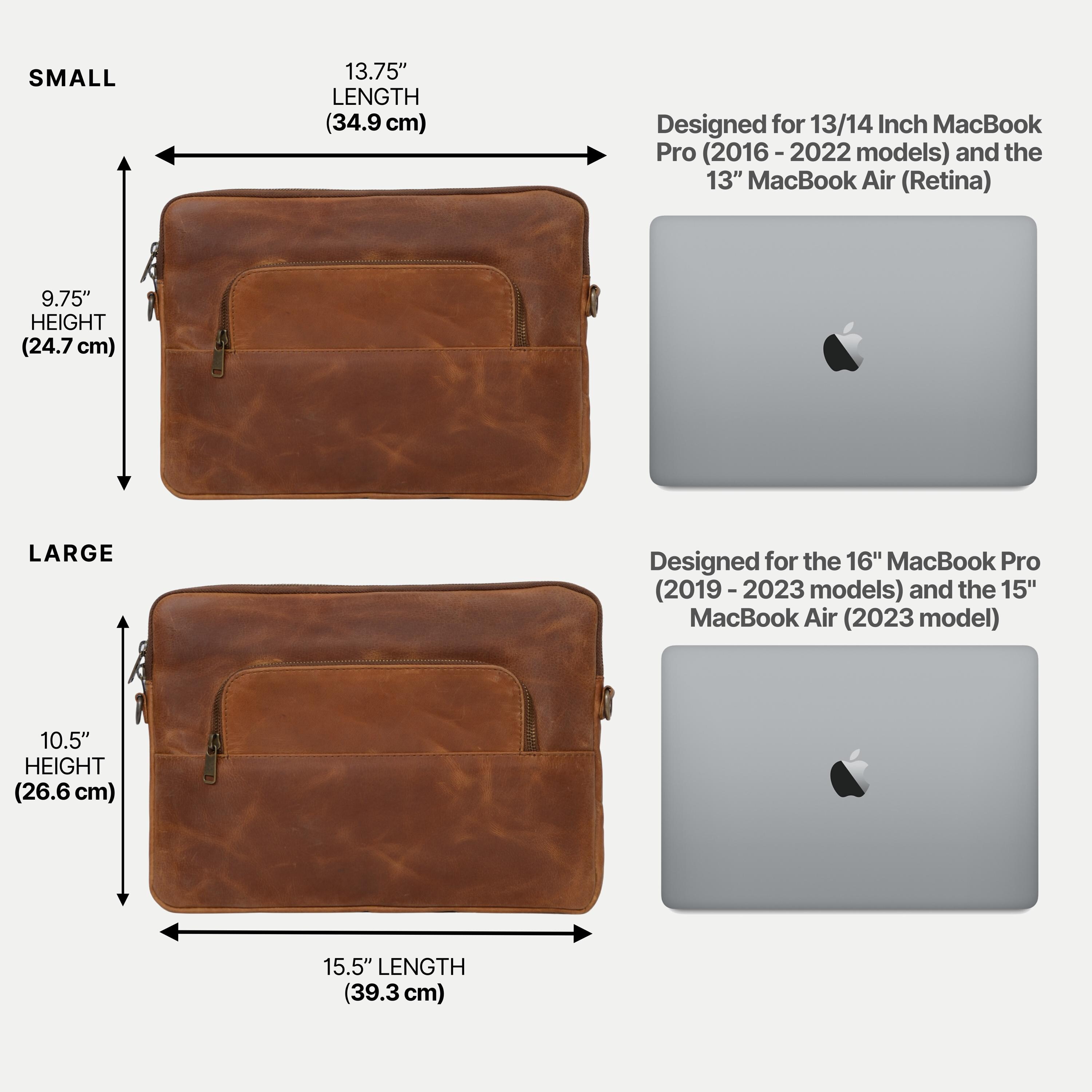 Leather MacBook Case Pro Air 13 M4, M3, M2, M1 Laptop Sleeve ...