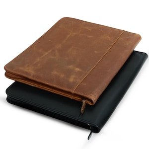 Leather Portfolio for Men, Leather Organizer MacBook Padfolio With ...
