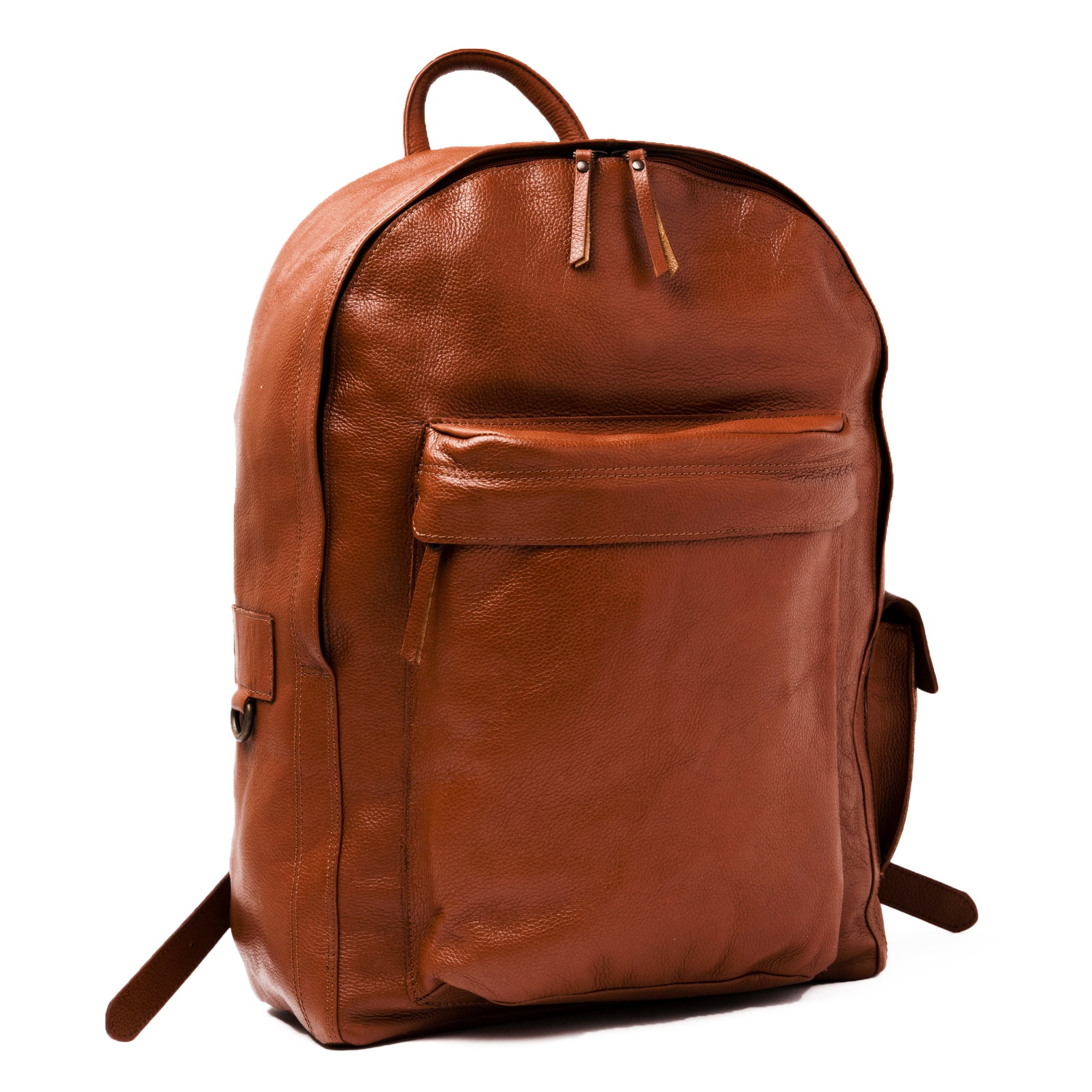 Full Grain Leather Backpack Leather Knapsack Rucksack - Etsy