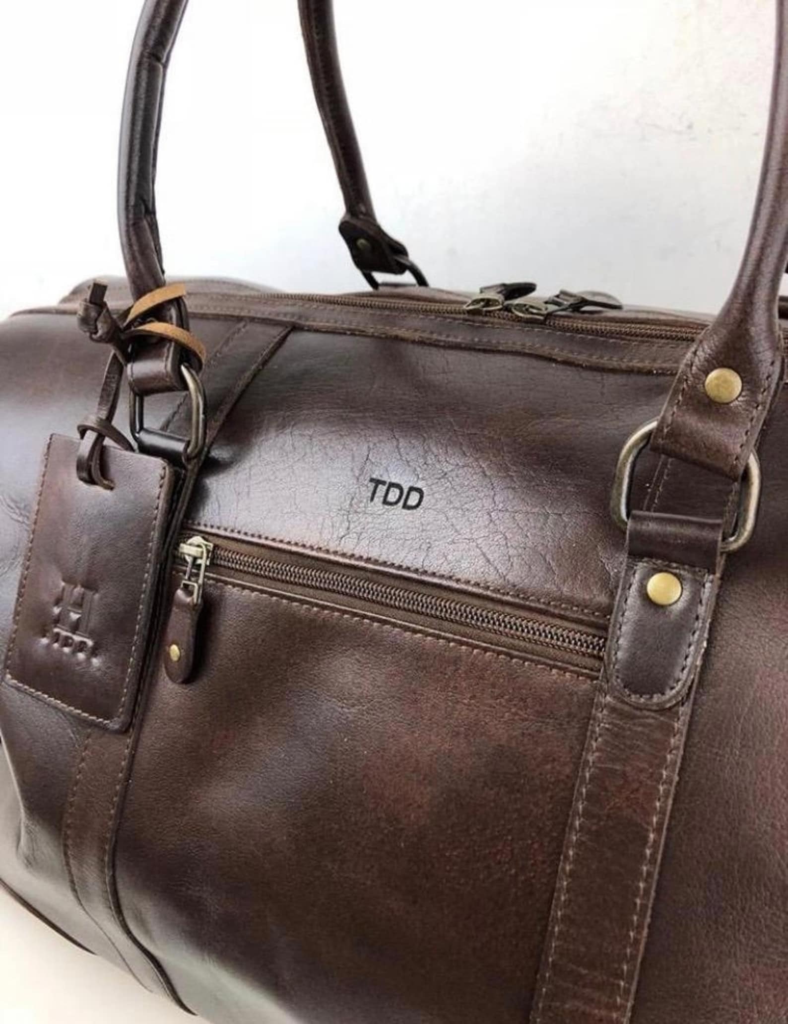 Leather Duffle Bag Men Personalized Handmade Weekender Bag - Etsy