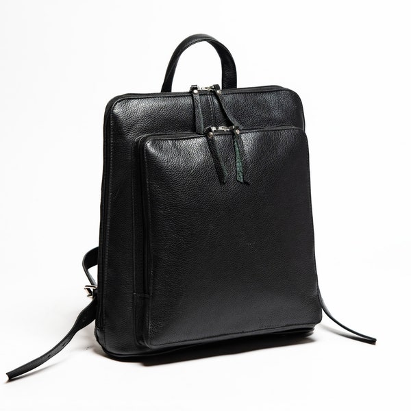 Leather Laptop Backpack Women - Etsy