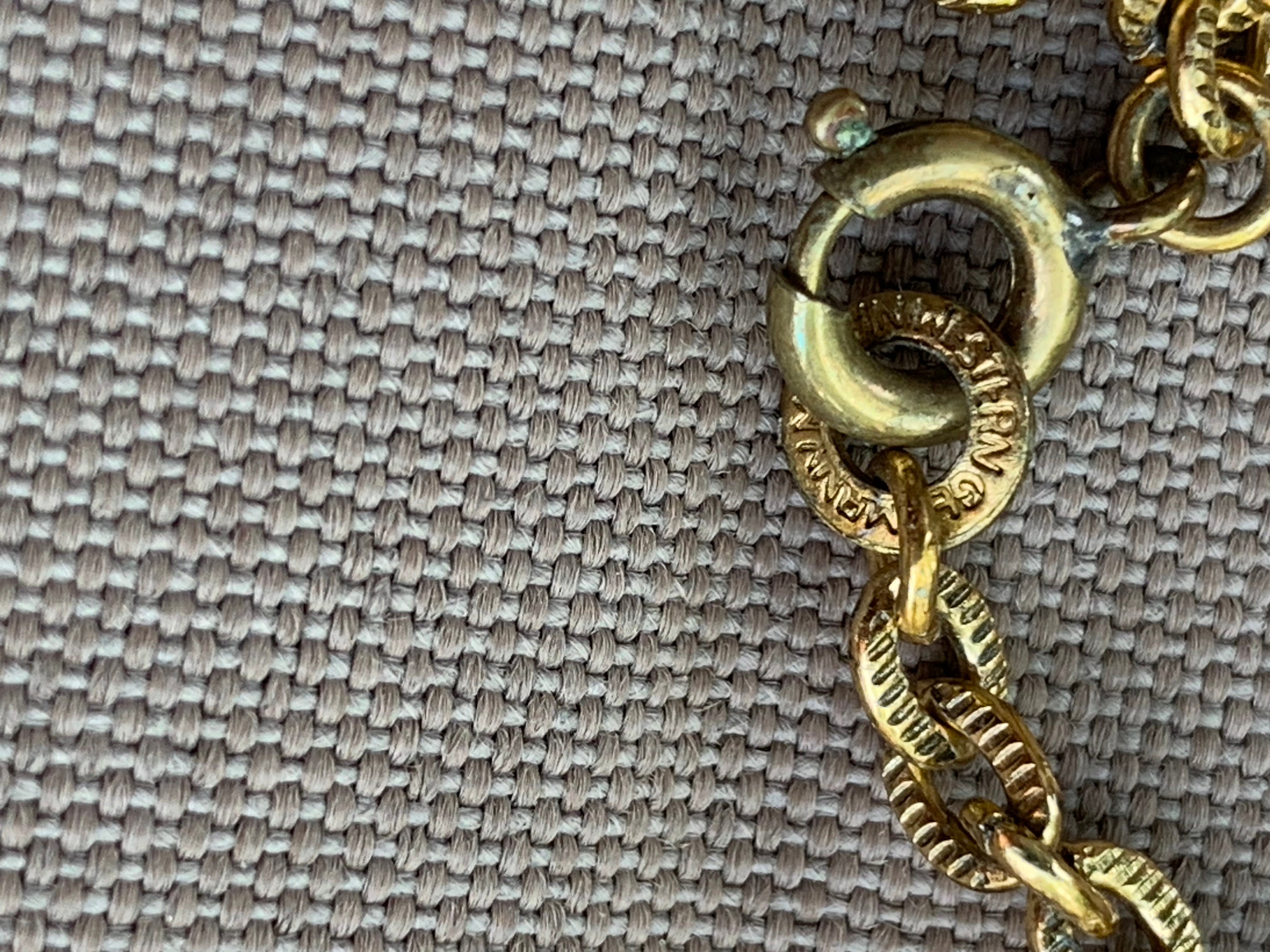 Signed West Germany Turquoise Color and Pearl Filigree Necklace. - Etsy