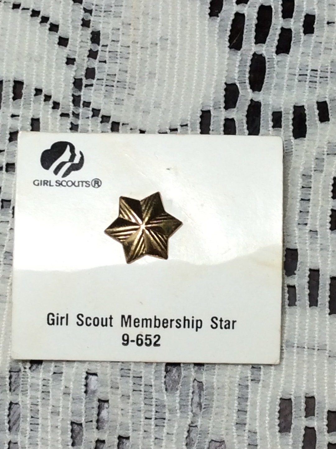 Vintage Girl Scout Membership Star Pin - Etsy