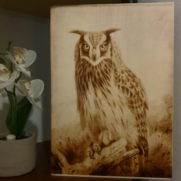 Owl Pyrography - Etsy