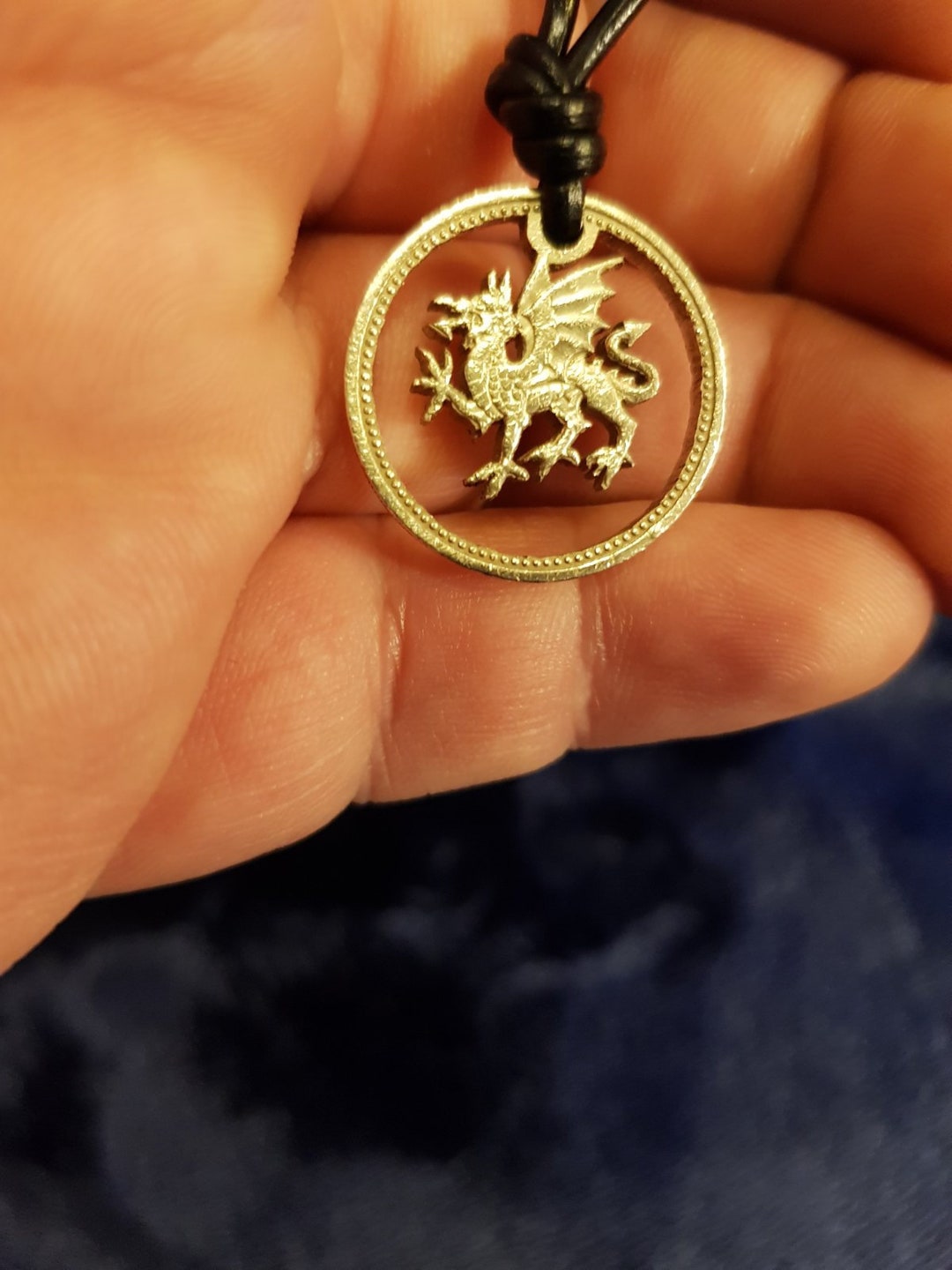 Welsh Dragon ,one Pound Proof Coin Cut.handmade Necklace. - Etsy
