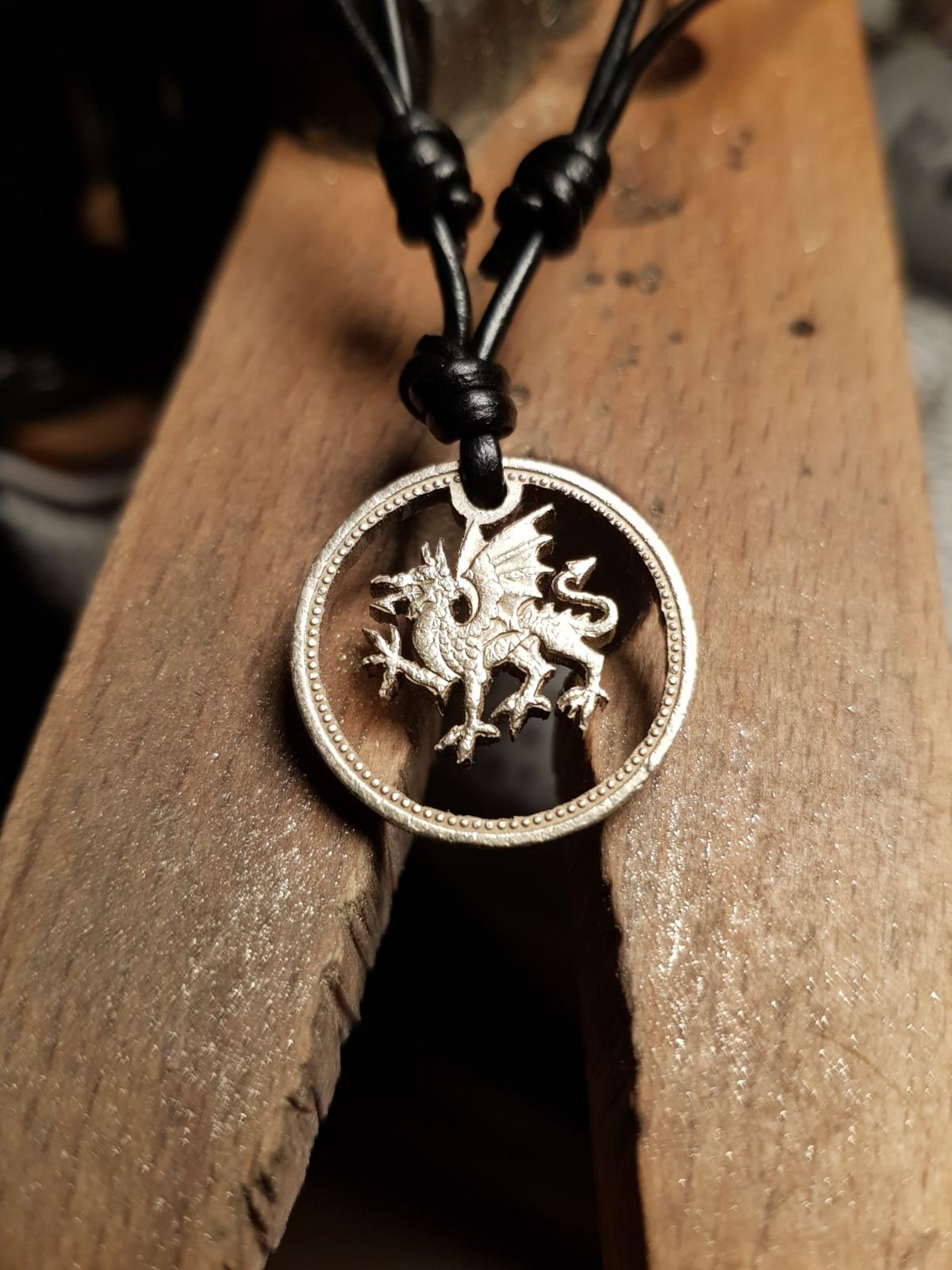 Welsh Dragon ,one Pound Proof Coin Cut.handmade Necklace. - Etsy