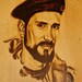 Agim Ramadani Also Known With Nickname "katana", Image Burned on Wood ...