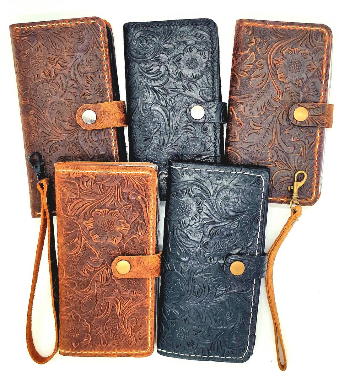 Tooled Wristled Phone Cases 100% Handstitched I Phones & Samsung ...