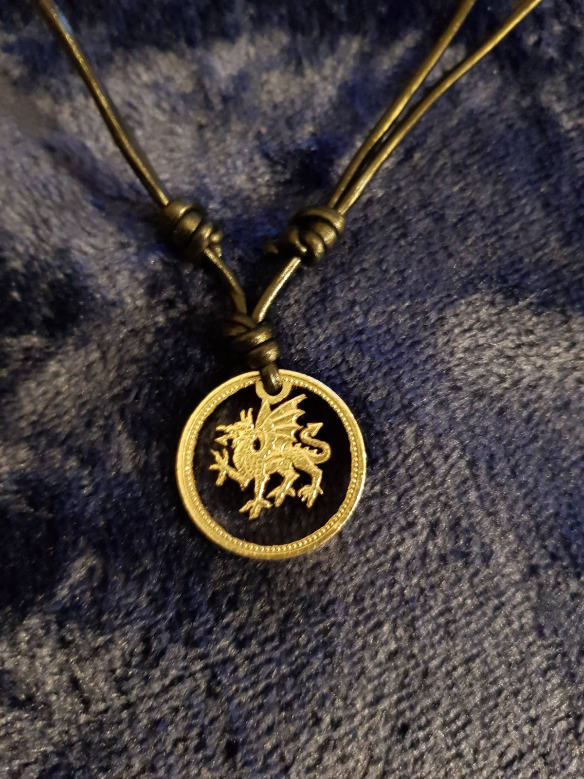 Welsh Dragon ,one Pound Proof Coin Cut.handmade Necklace. - Etsy