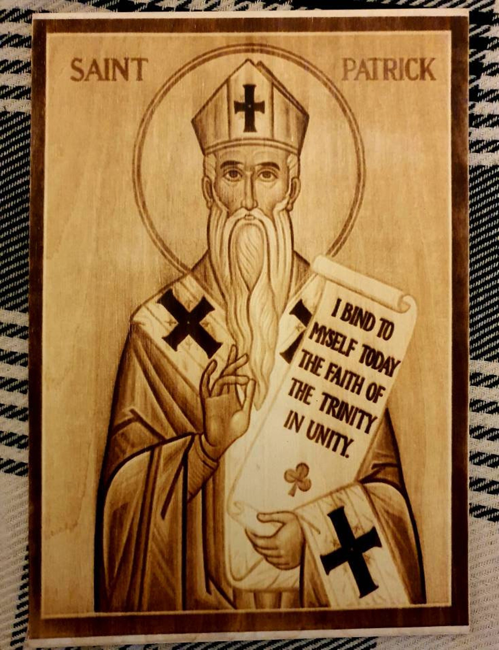 Christian Icon of Saint Patrick, Patrick of Ireland, Saint Patrick's ...