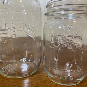 Vintage Bicentennial Mason Jar: 1776 Liberty Bell or Star ...