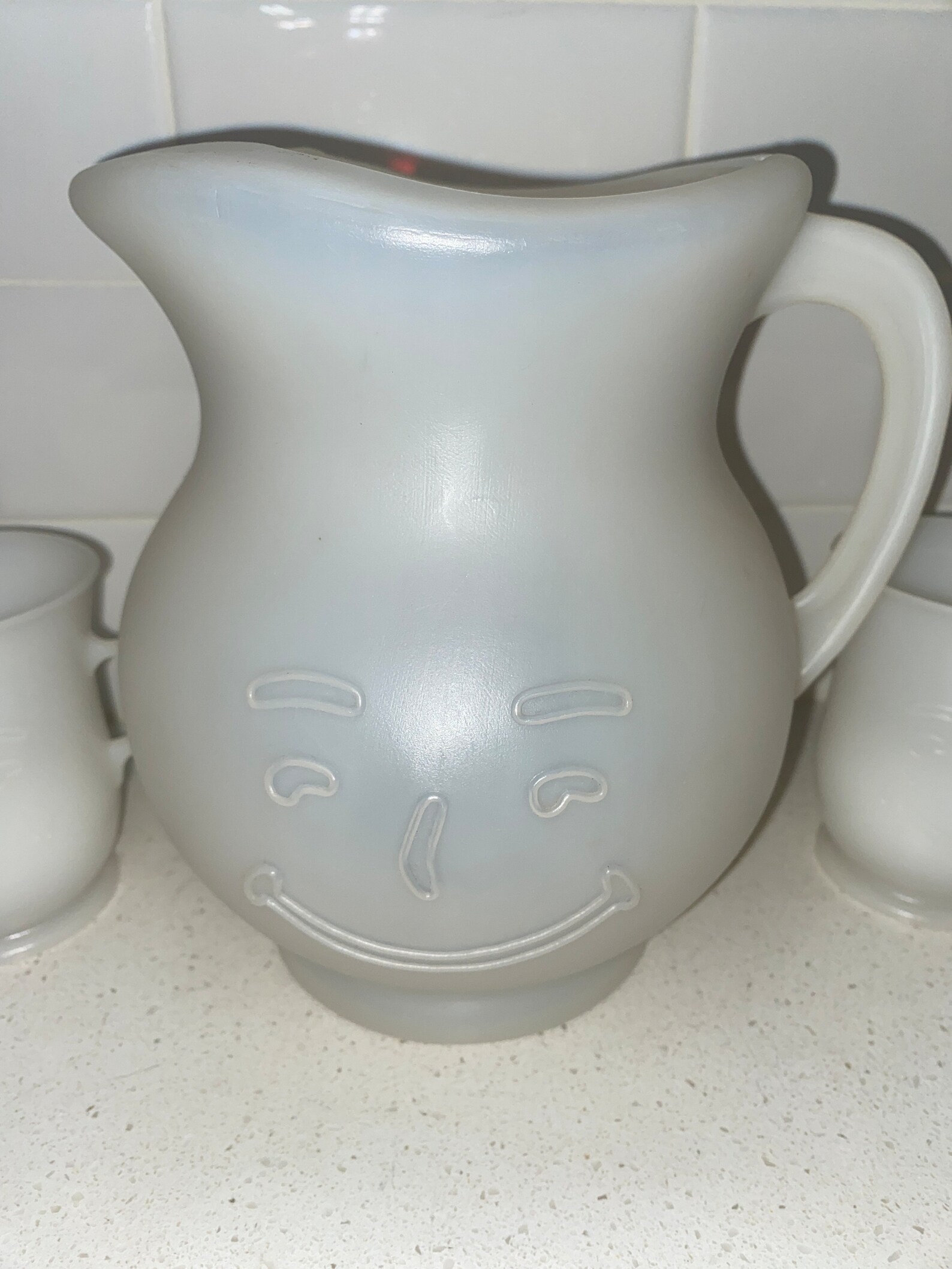 Kool-aid Pitcher and FOUR Kool-aid Cups SET Vintage - Etsy