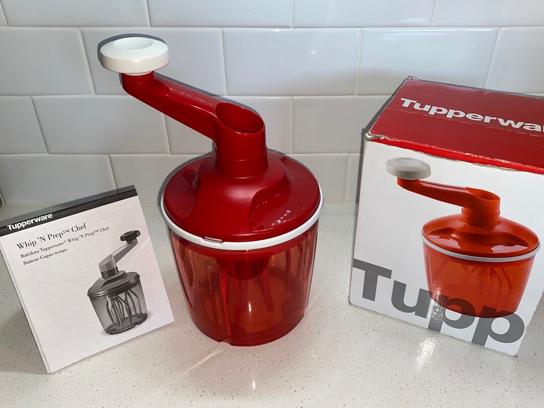 Tupperware Whip ‘N Prep Chef Vintage Icing Hand Mixer in Original Box ...