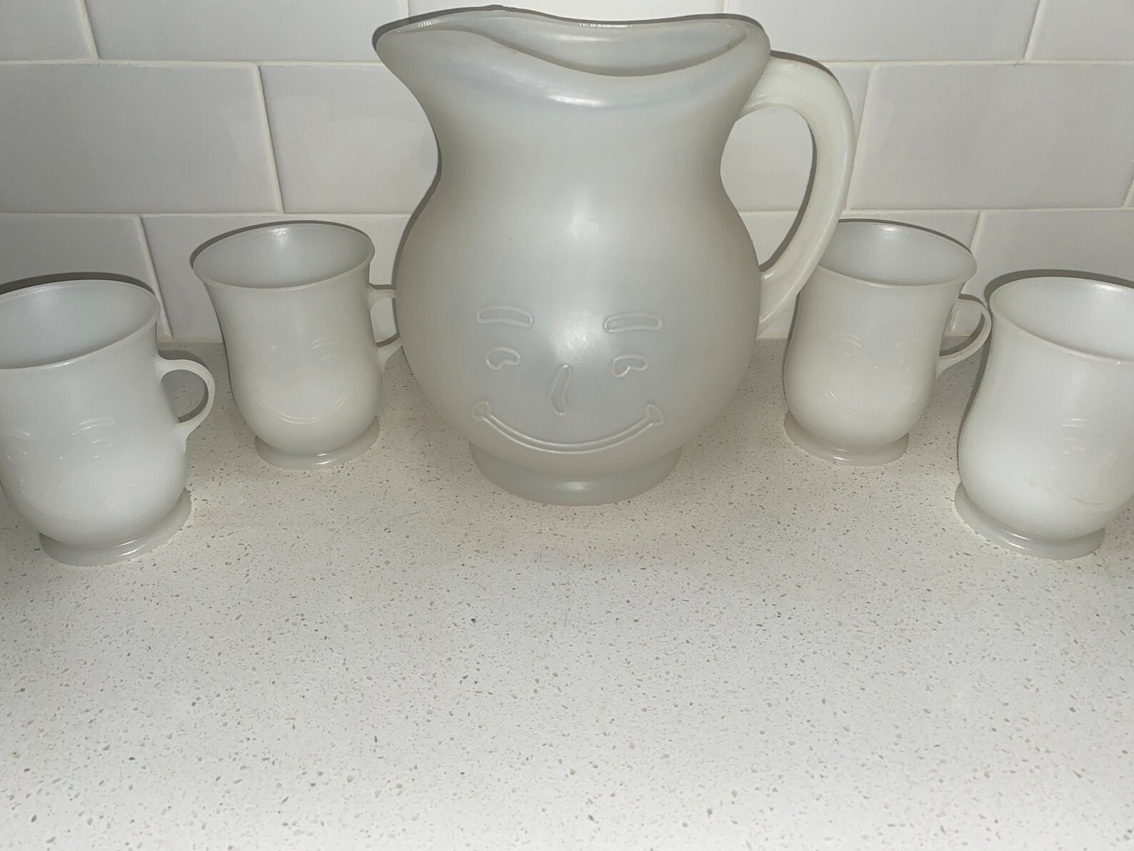Kool-aid Pitcher and FOUR Kool-aid Cups SET Vintage - Etsy