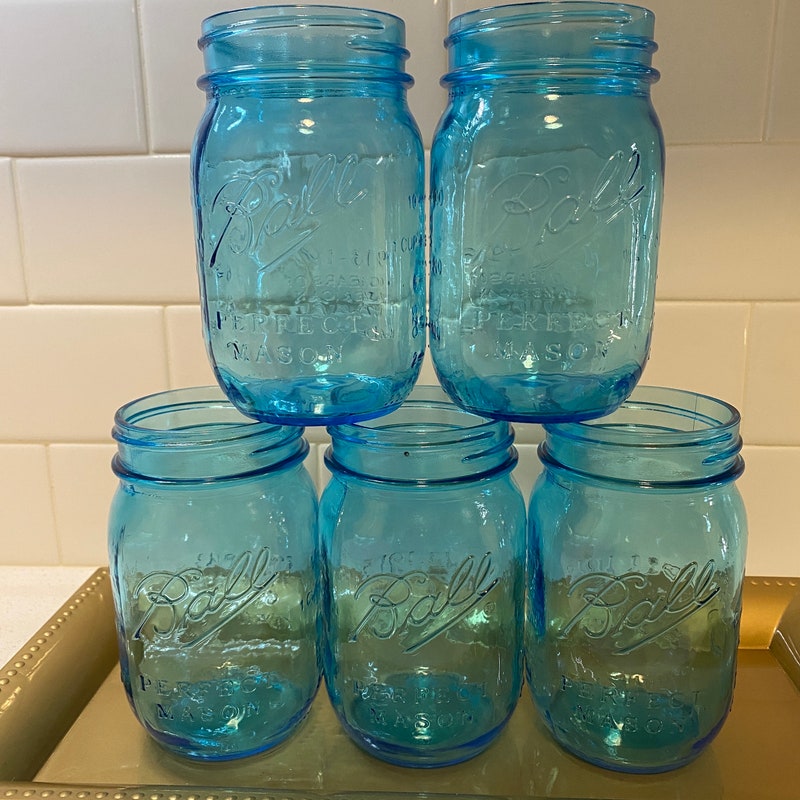 Blue Ball Jars - Etsy