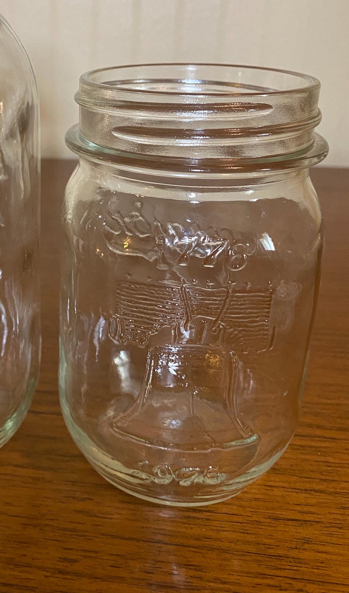Vintage Bicentennial Mason Jar: 1776 Liberty Bell or Star ...