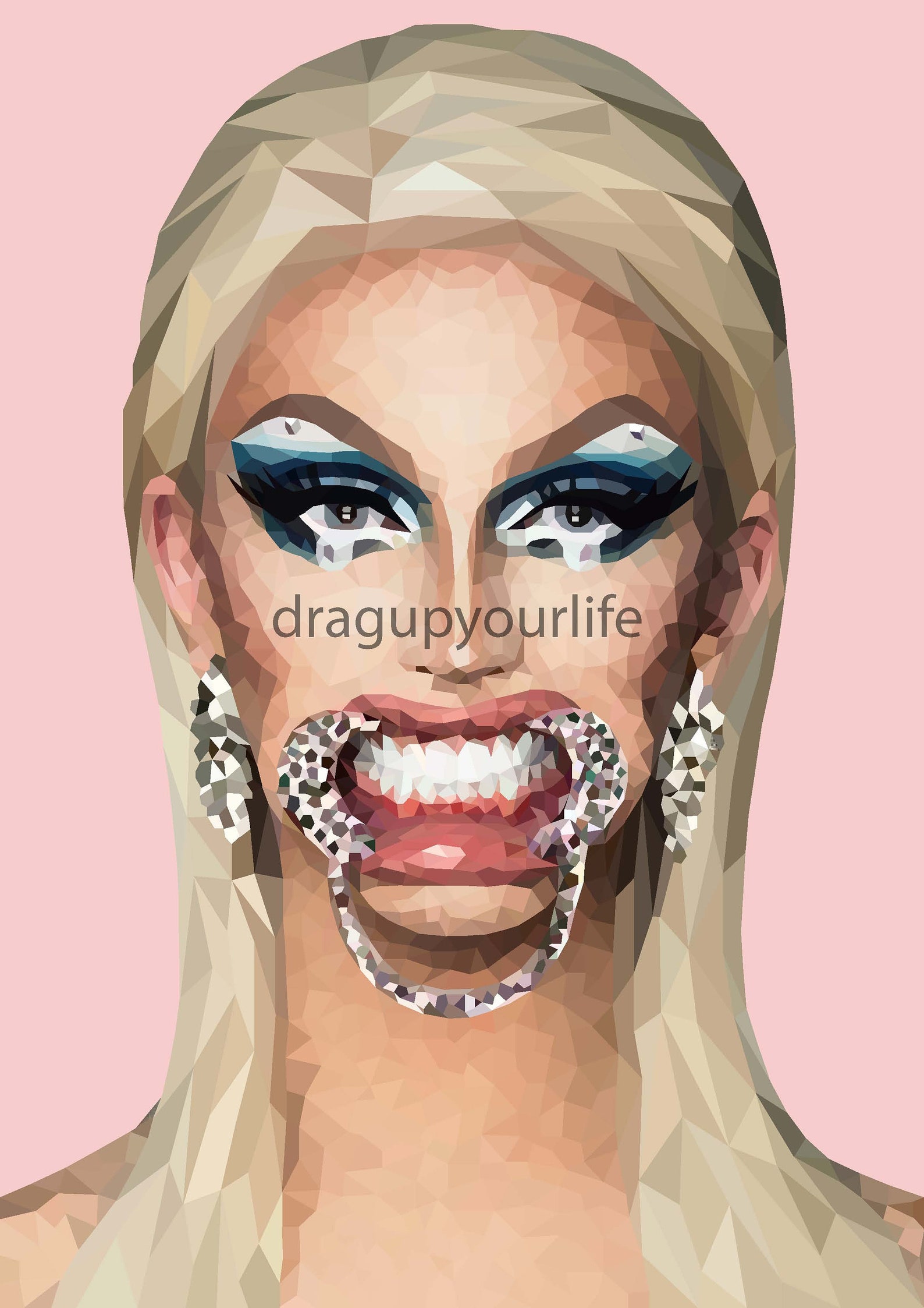 Drag Queen Illustration Print - Aquaria - Etsy