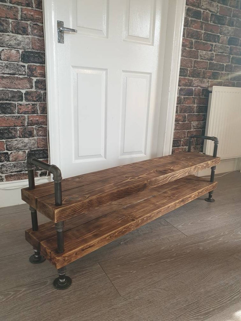 Shoe Rack Handmade Rustic Industrial - Etsy UK