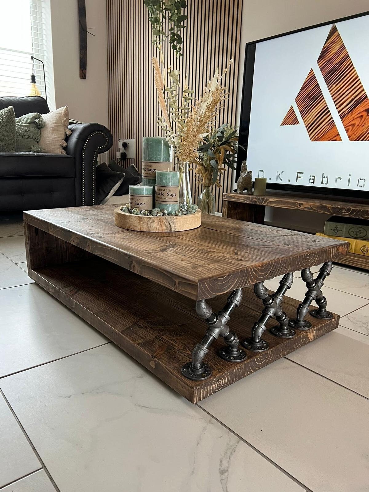 Etsy industrial coffee table store