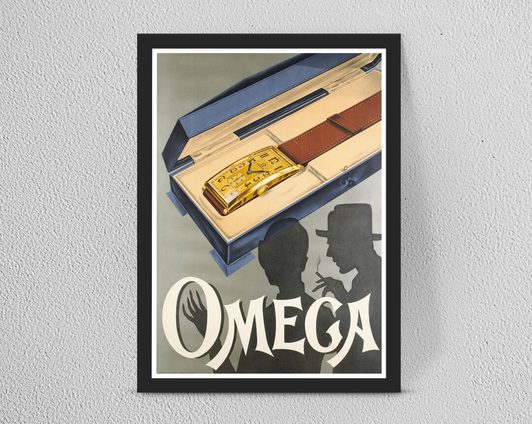 Omega Vintage Poster Print - Vintage Home Decor Wall Art - Framed ...