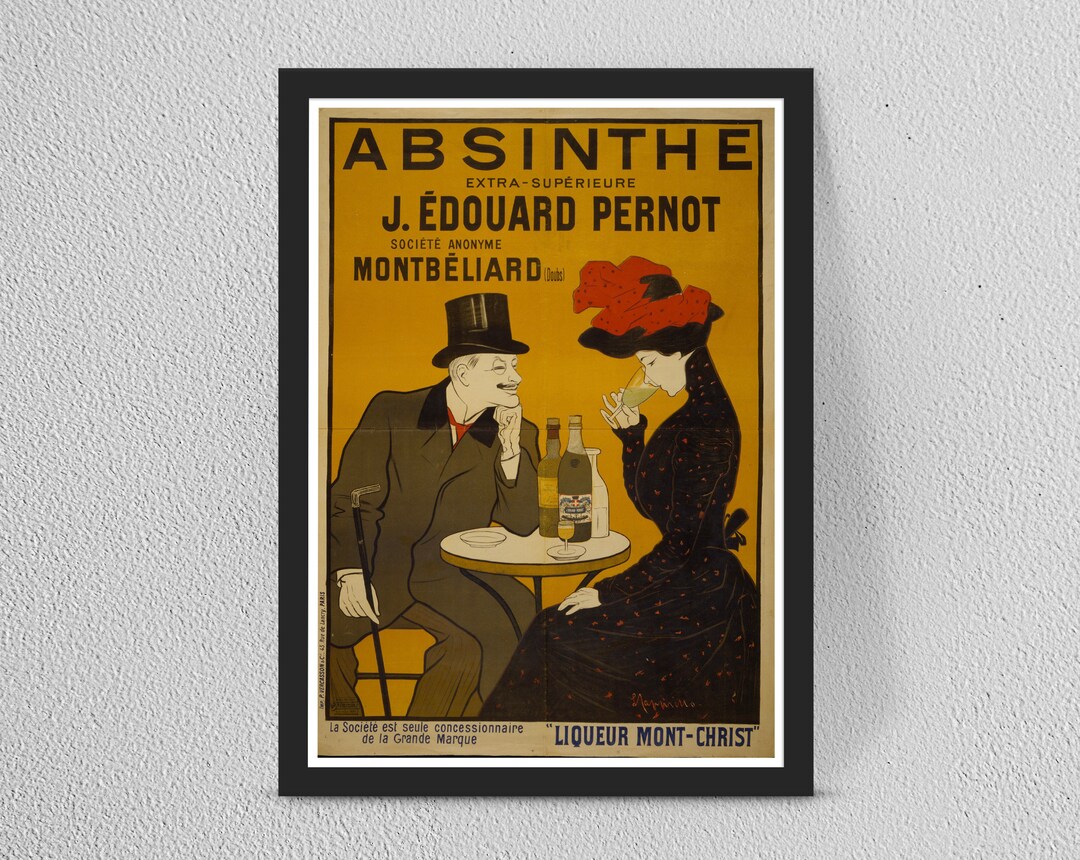 Absinthe Alcohol Advertising Poster Print Vintage Home Decor Wall Art ...