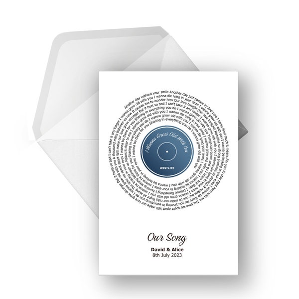 Song Lyric Art - Etsy UK