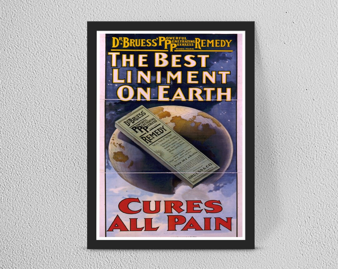 Pain Relief Product Advertisement Poster Print - Vintage Home Decor ...