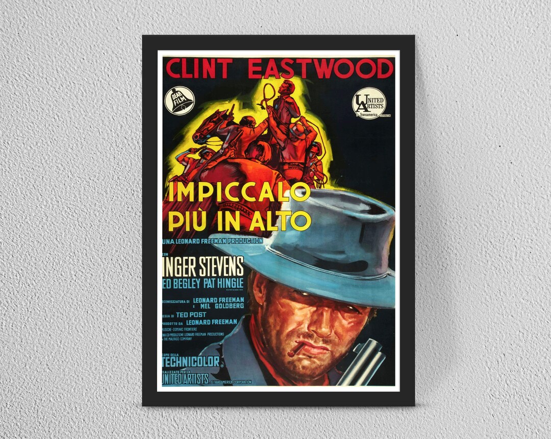 Clint Eastwood Movie Poster Vintage Home Decor Wall Art Framed/unframed ...