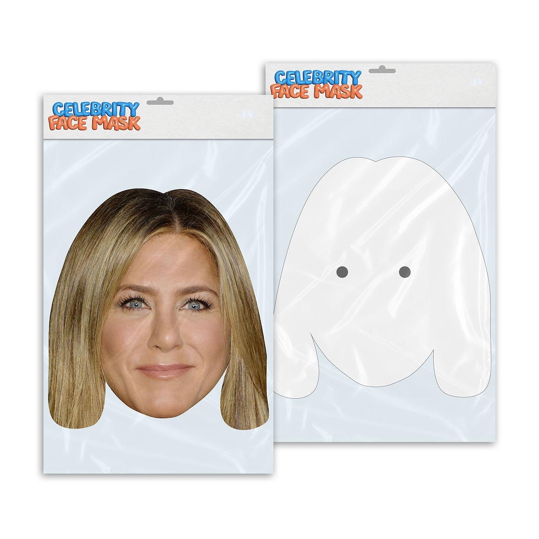 Personalised Funny Celebrity Face Mask Jennifer Aniston Ready to Wear ...