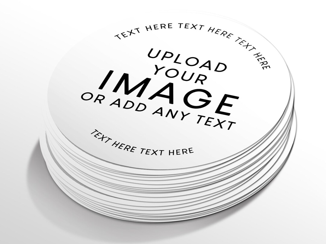 Personalised Custom Label/logo Round/circle Stickers, Custom Labels ...