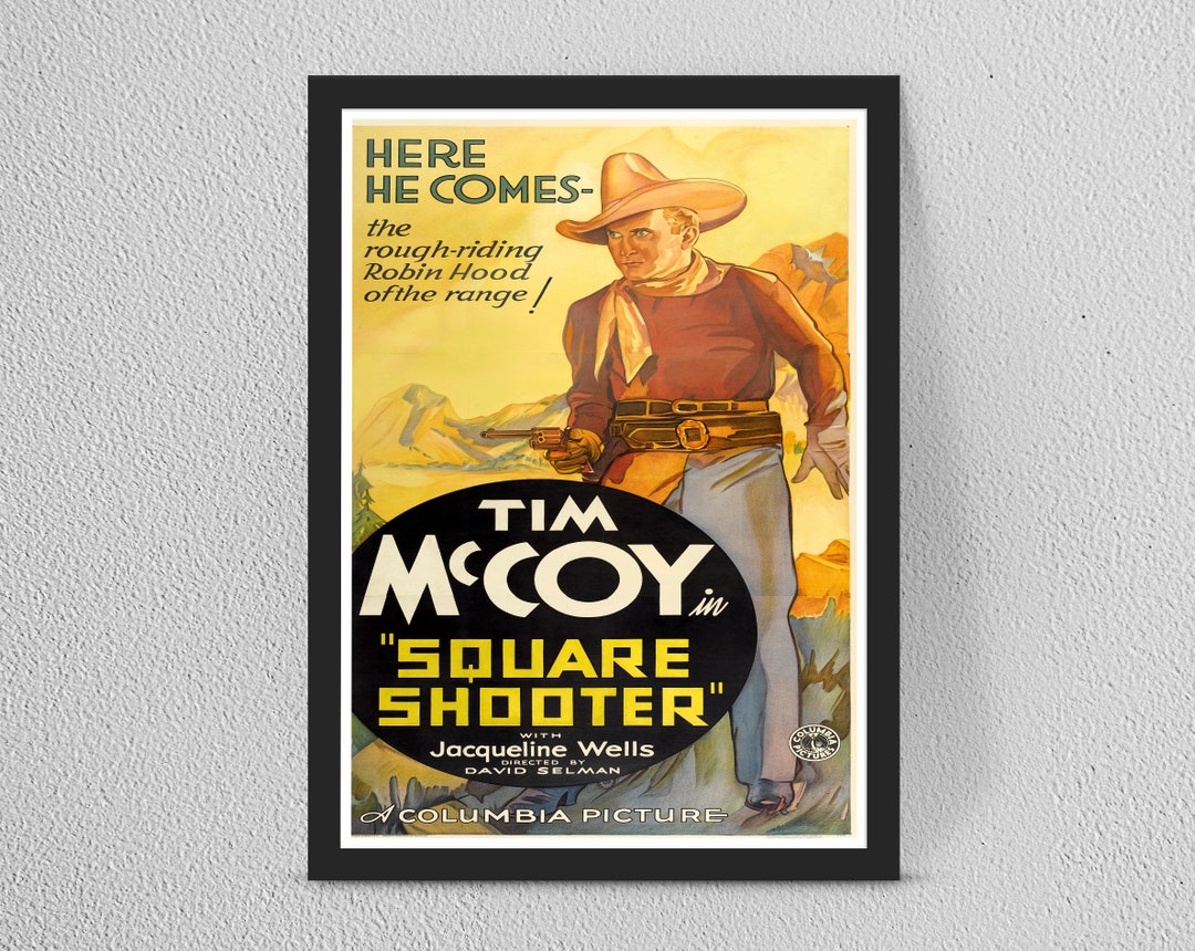 Square Shooter Movie Vintage Poster Print - Vintage Home Decor Wall Art ...