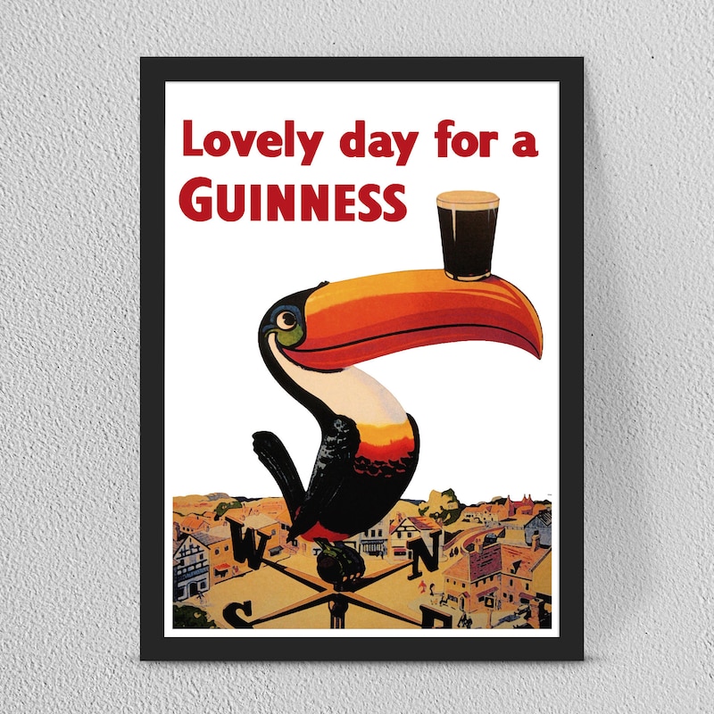 Vintage Guinness Poster - Etsy UK