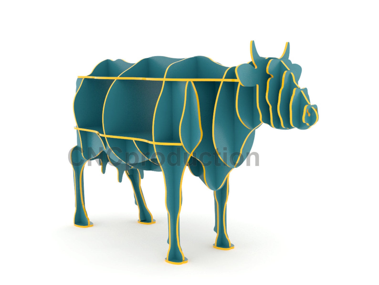COW SHELF Dxf Plan Laser Cutting File Home Decor Interior - Etsy